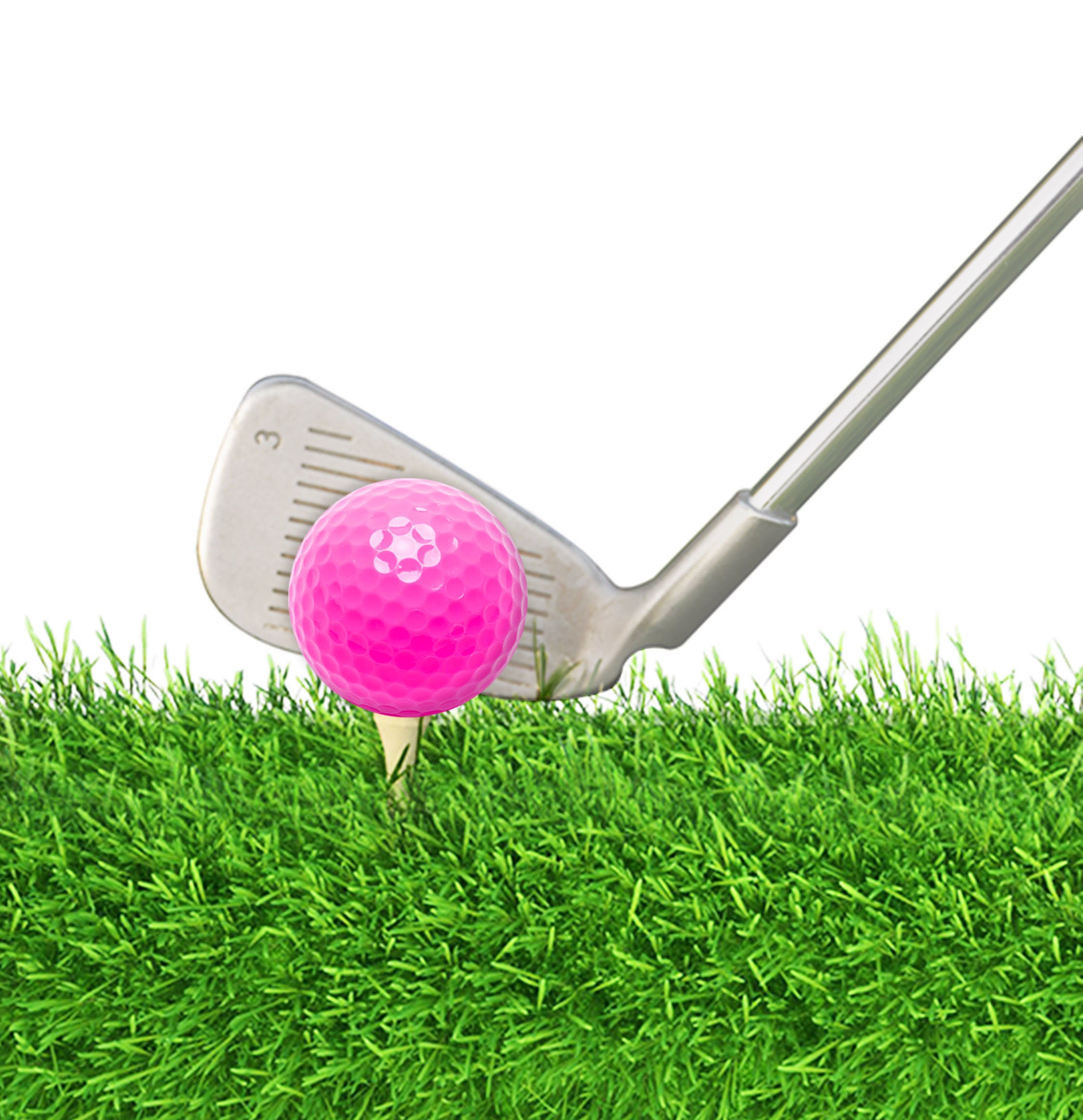 Barbie Themed Golf Ball Set | Hot Pink Golf Ball & Pastel Pink Polka ...