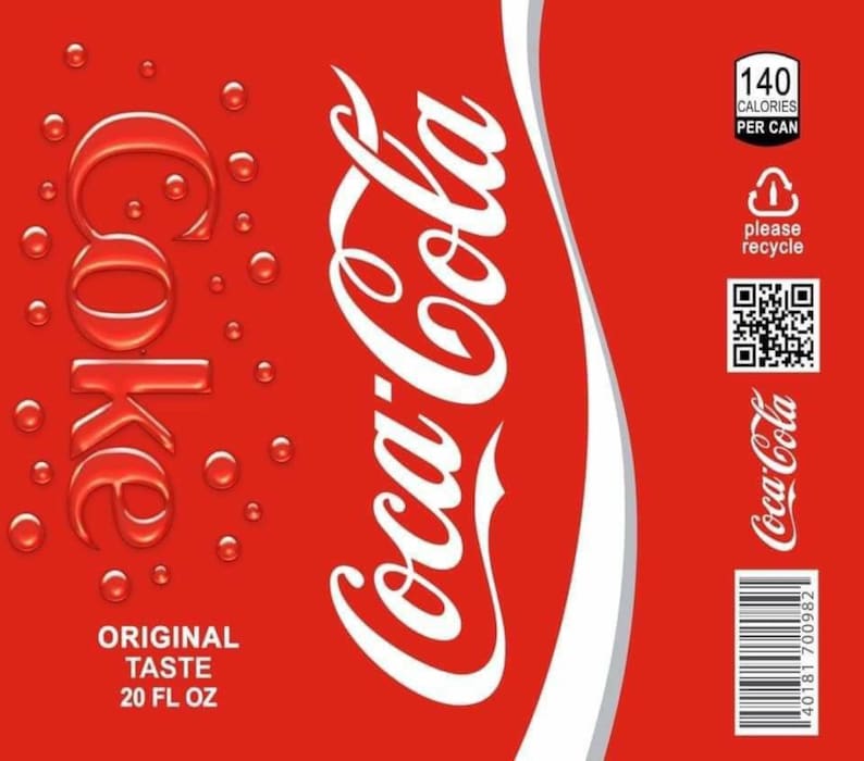 Coca-cola Skinny Tumbler Wrap PNG – 20oz Red Soda Can Sublimation ...