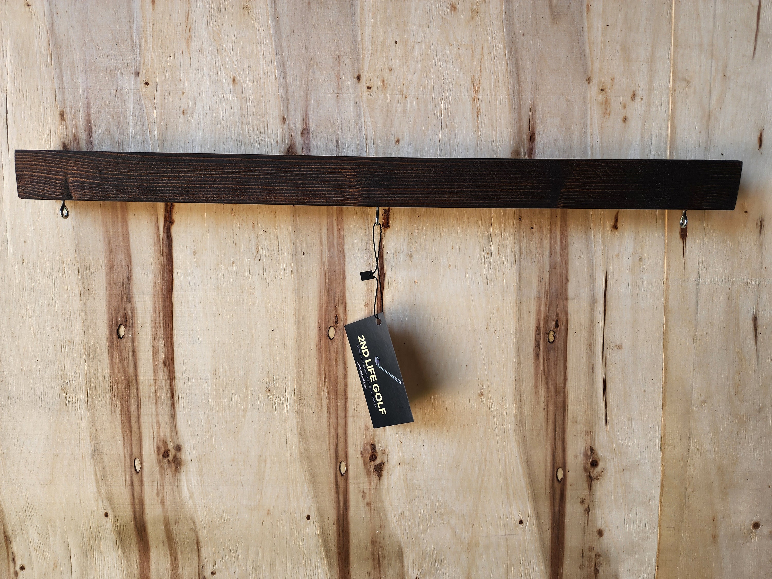 Hanging Stained Wood Golf Flag Display Holder - Flush Wall Mount - Etsy