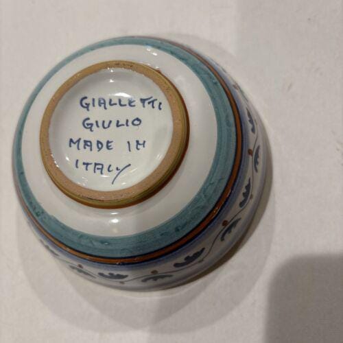 DERUTA Gialletti Giulio Italy Signed Hand-painted 5” Bowl FREE SHIPPING ...