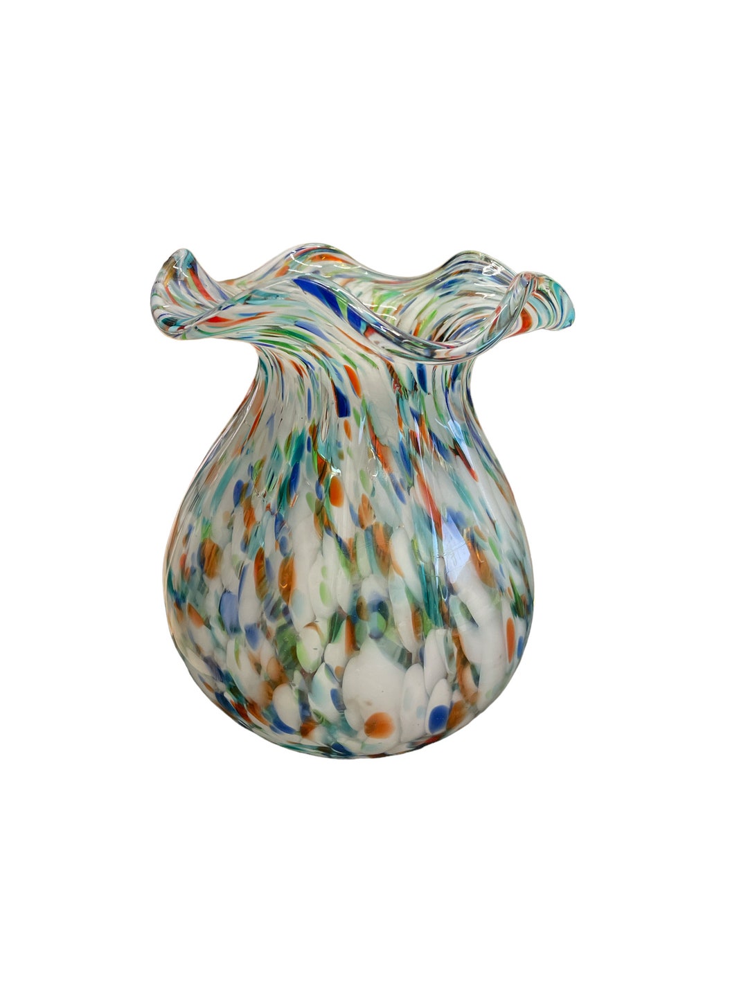 MCM Murano Glass End of Day Vase Milti Color - Etsy