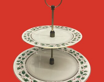 2 Tier Tidbit Tray - Etsy