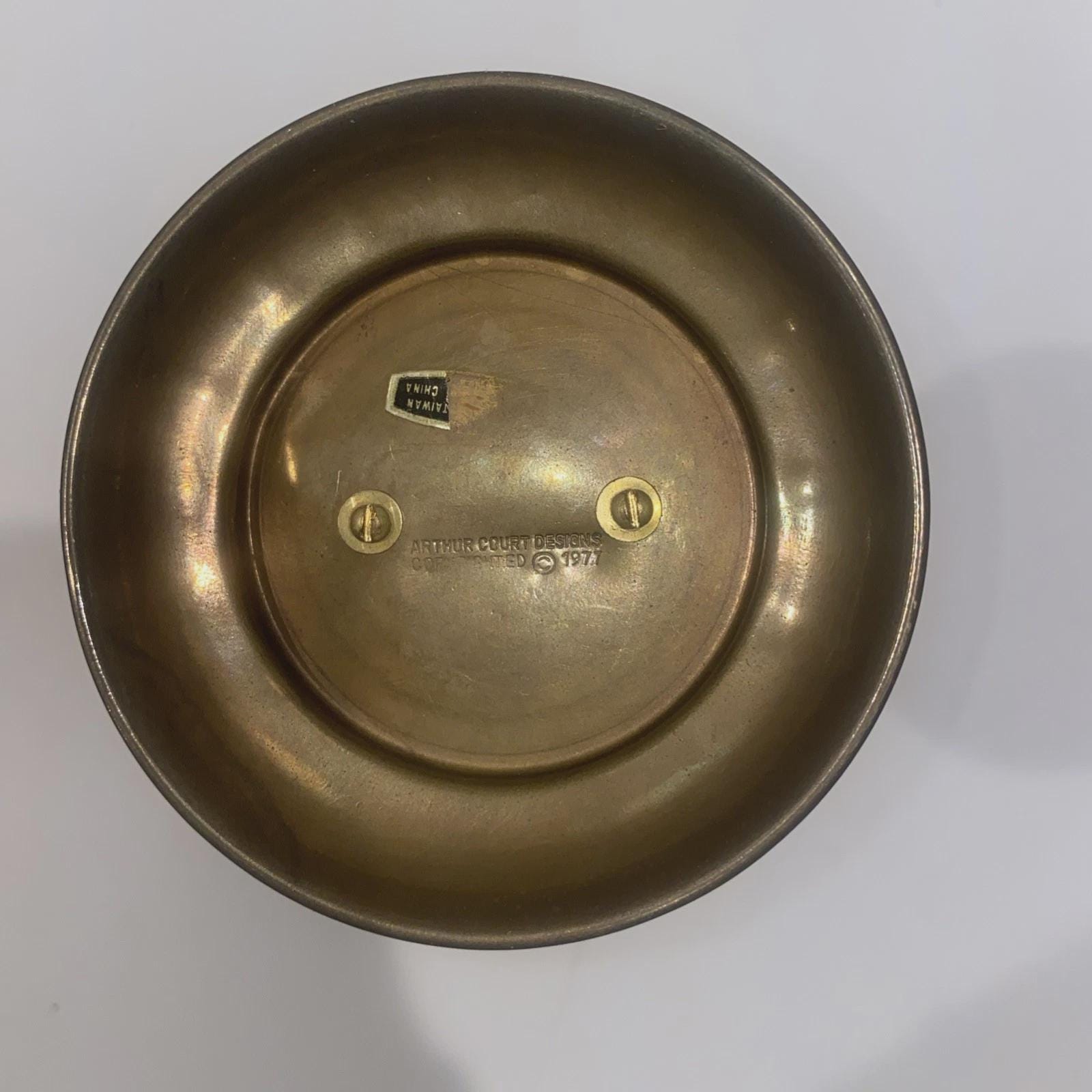 Vtg Arthur Court Brass Lizard Frog Acrobat Balancing Ball 7" Candle ...