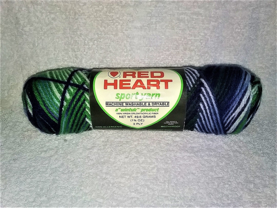 Red Heart Wintuk Sport Yarn 2 Ply by Coats and Clark Orlon Acrylic ...