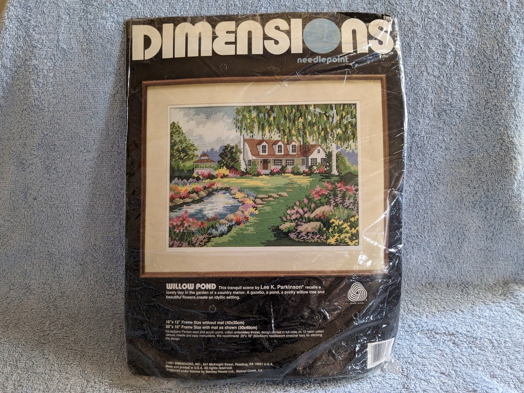 Dimensions Needlepoint Kit Willow Pond Based on the of Lee K Parkinson ...