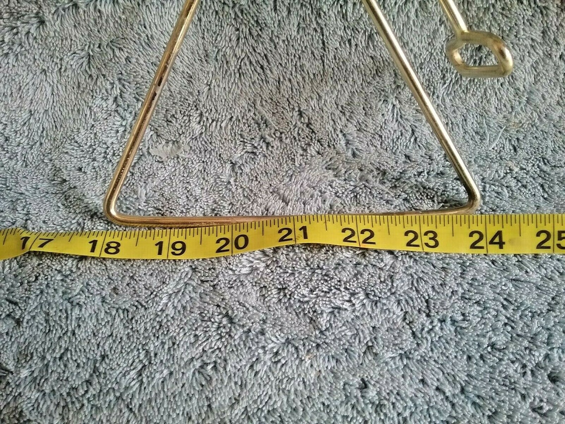 6 Triangle Hangers Brass Plated Steel - Etsy