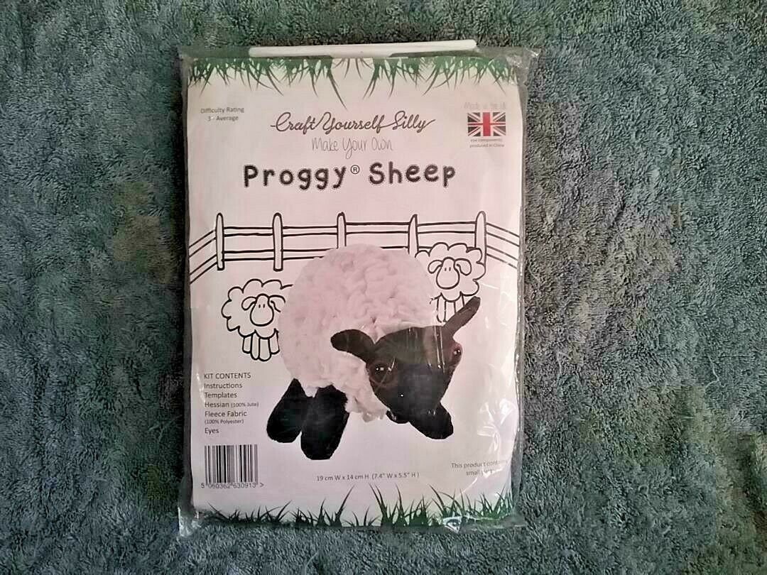 Proggy Sheep Craft Yourself Silly 2014 Made in the UK Rag - Etsy