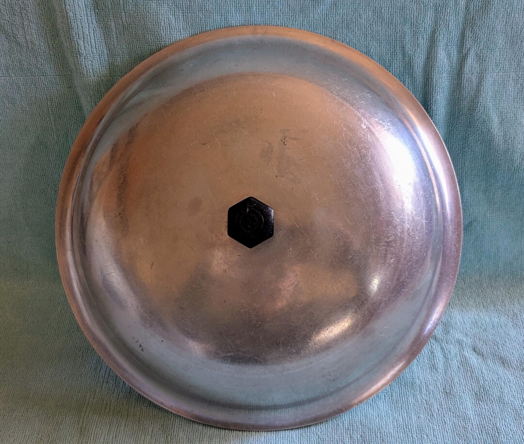 Cast Aluminum Dome Pot Lid Hexagon Black Knob 10 1/4" Outside - Etsy