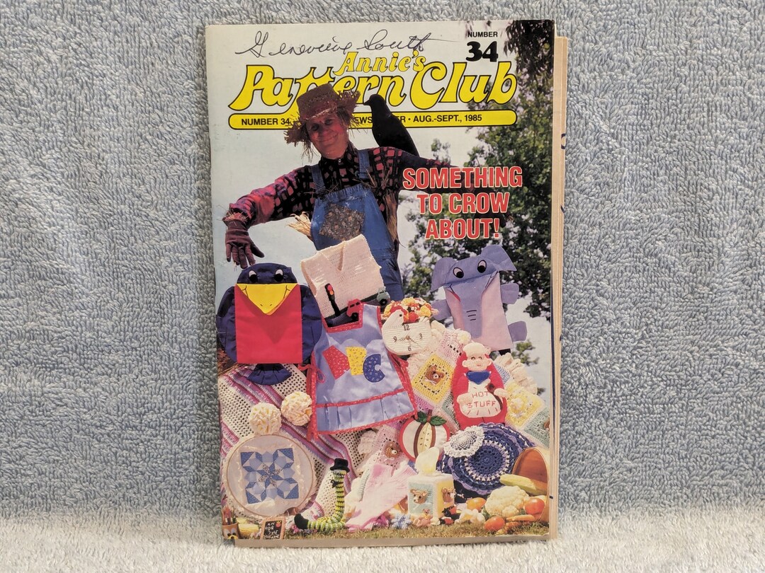 Vintage 1985 Annies Pattern Club Small Craft Booklet Used Good ...