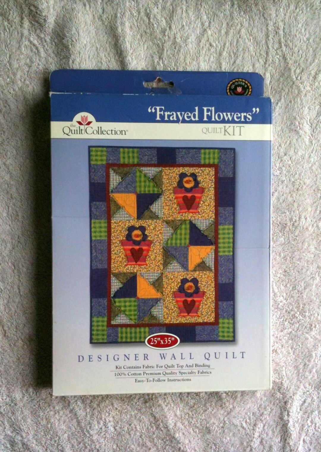 Quilt Kit Frayed Flowers Designer Wall Quilt Wall Quilt Quilt Top Kit ...