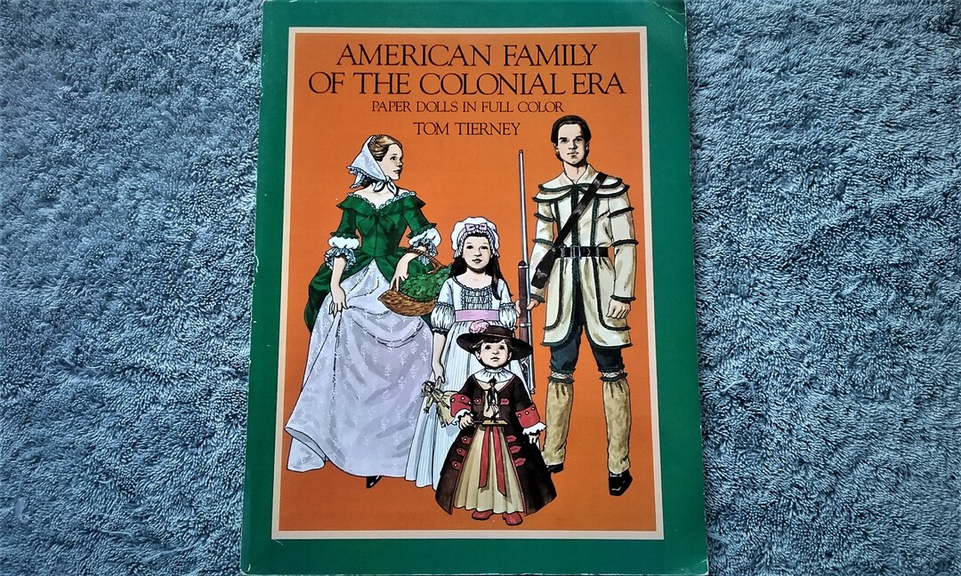 Paper Doll Book American Family of the Colonial Era Paper - Etsy