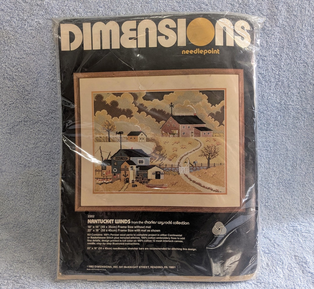 Dimensions Needlepoint Kit Nantucket Winds Charles Wysocki Sealed ...