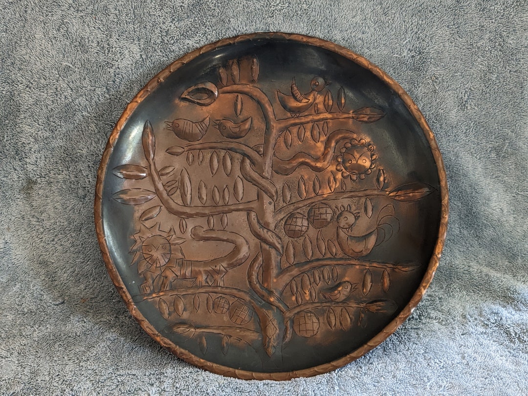 Vintage Israeli Copper Wall Plaque Tree of Life Handmade in Israel ...