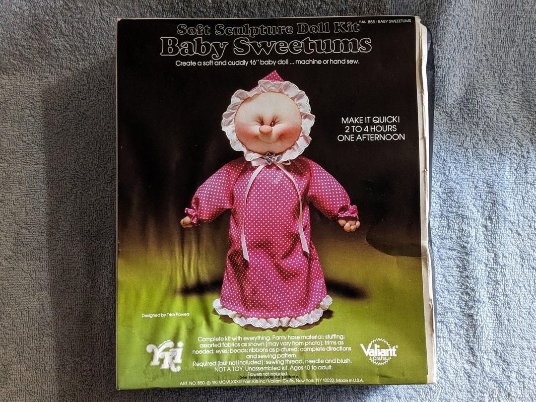Vintage Baby Sweetums Soft Sculpture Doll Kit Vintage 1983 Complete ...