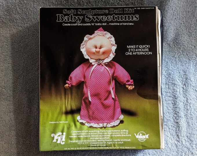 Reserved for Nikki Vintage Baby Sweetums Soft Sculpture Doll Kit ...