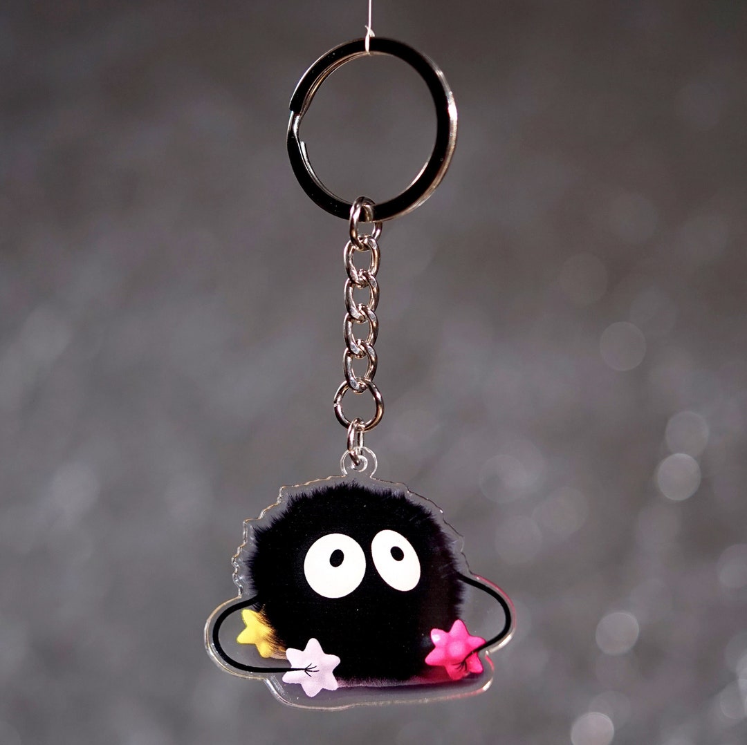 Susuwatari Soot Sprite Acrylic Key Charm - Etsy