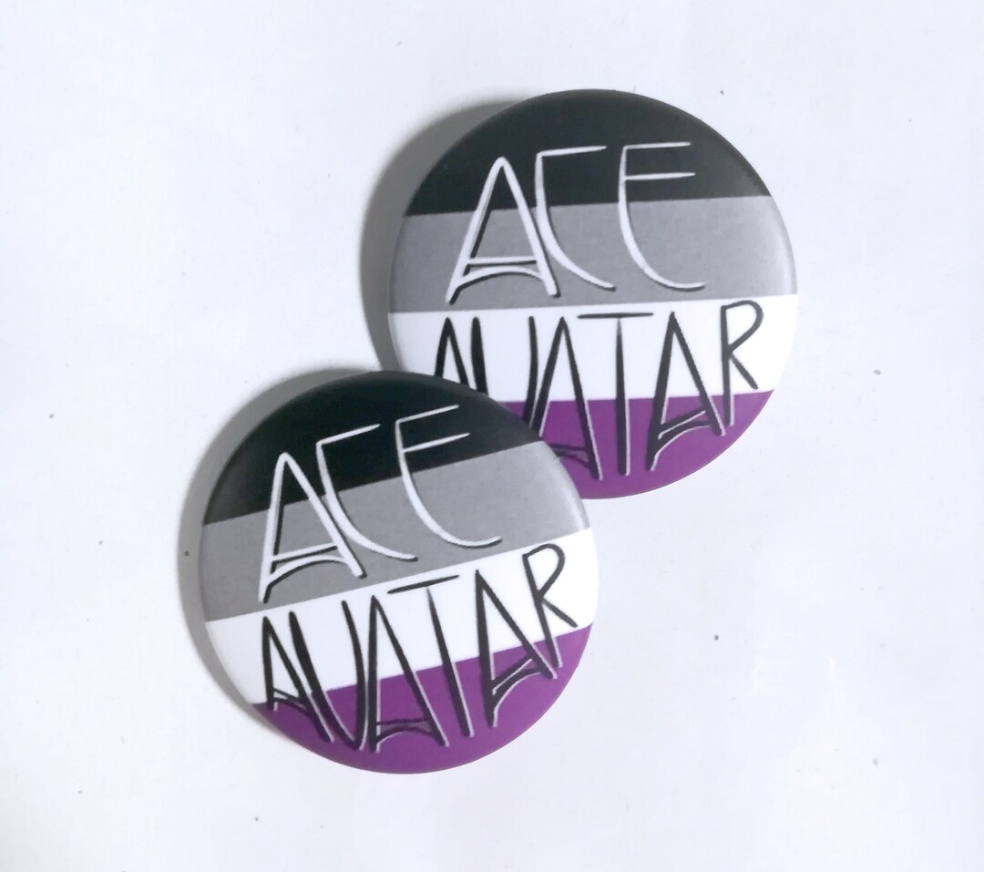Ace Avatar Pride Button Asexual Pin Badge - Etsy