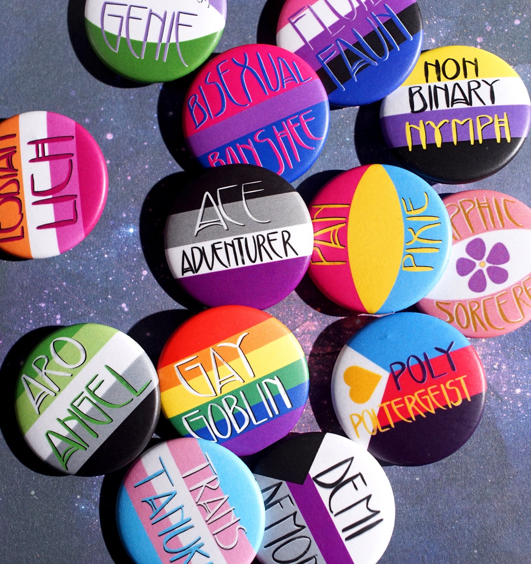 Mythical Pride Buttons LGBTQ Queer Pin Badge - Etsy