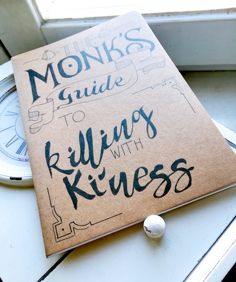 Monk Dungeons and Dragons Character Notebook Hand-lettering - Etsy