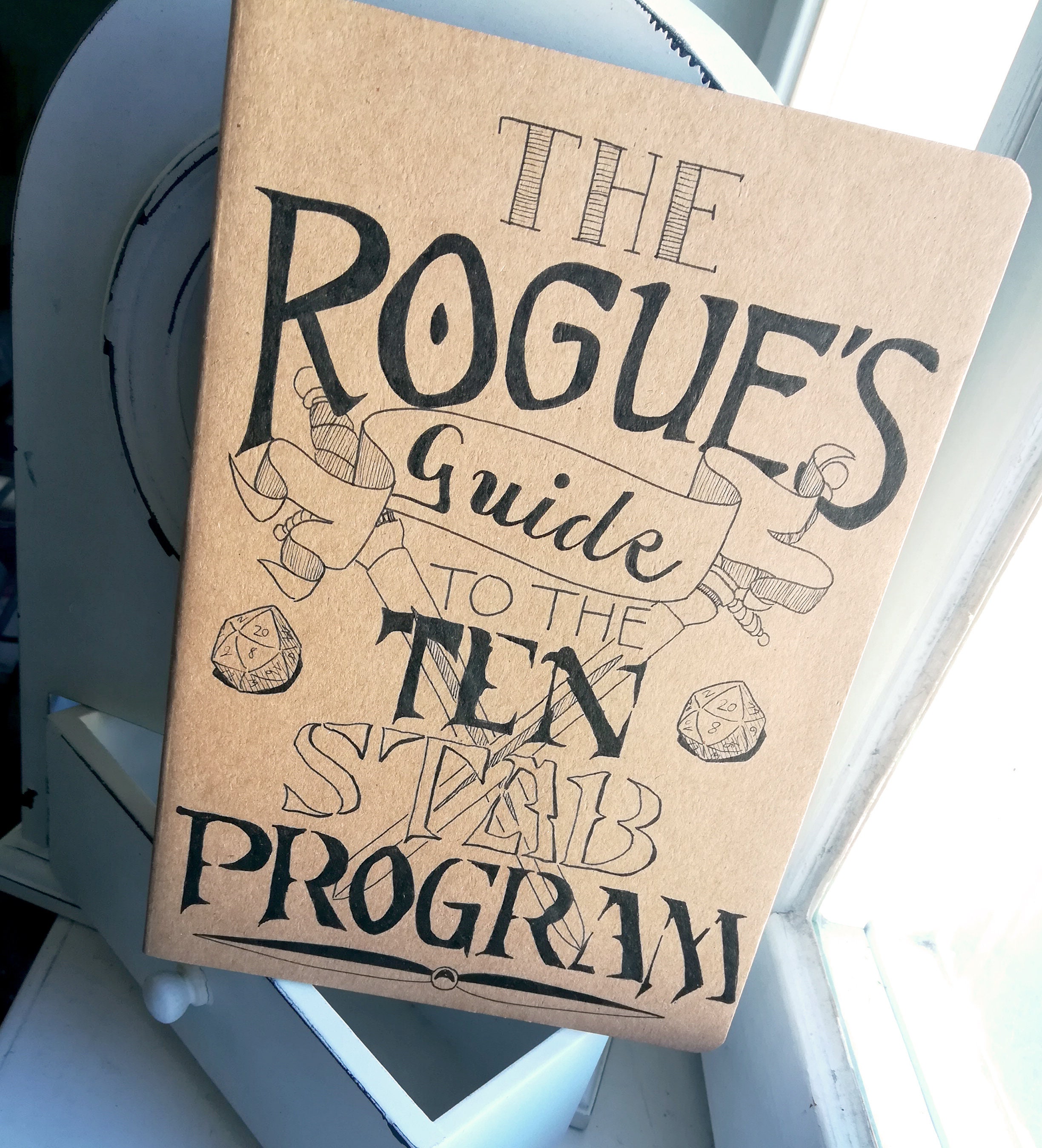Rogue Dungeons and Dragons Character Notebook Hand-lettering - Etsy