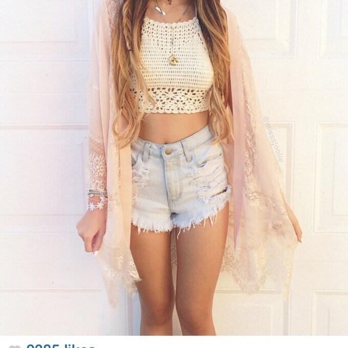 White Ivory Crochet Lace Diamond Crop Top Sexy Boho Chic White Etsy