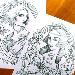 tristan long coloring book