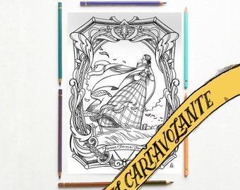 Coloring Page PDF jane Eyre Escape Charlotte Bronte Instant Download ...