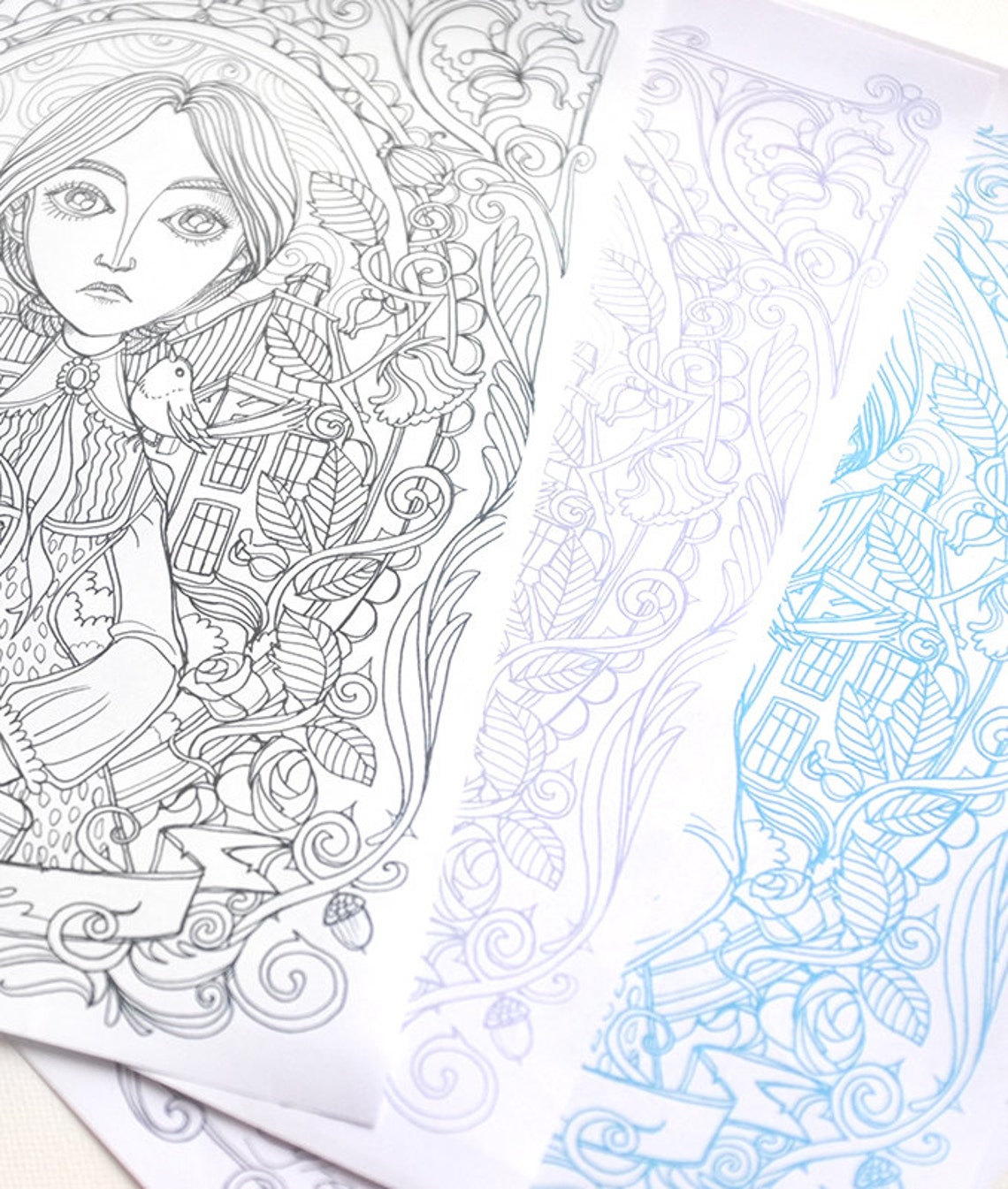 Coloring Page PDF jane Eyre Charlotte Bronte Instant - Etsy