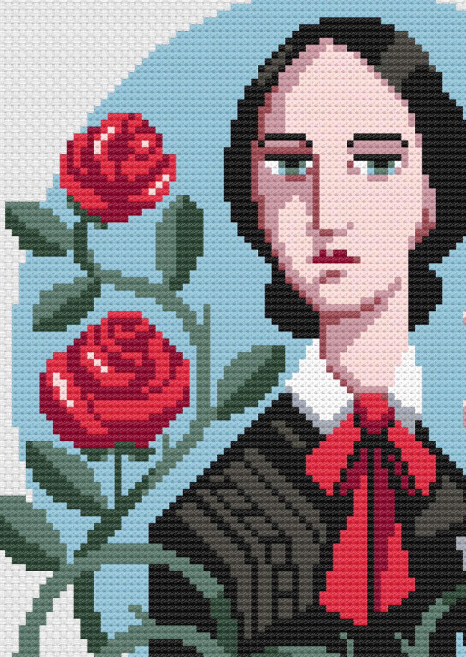 CROSS STITCH Pattern - Jane Eyre - Charlotte Bronte - Pixel Art Pattern ...