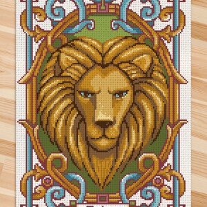 COUNTED STITCH Pattern Aslan Portrait Chronicles of Narnia the Lion ...