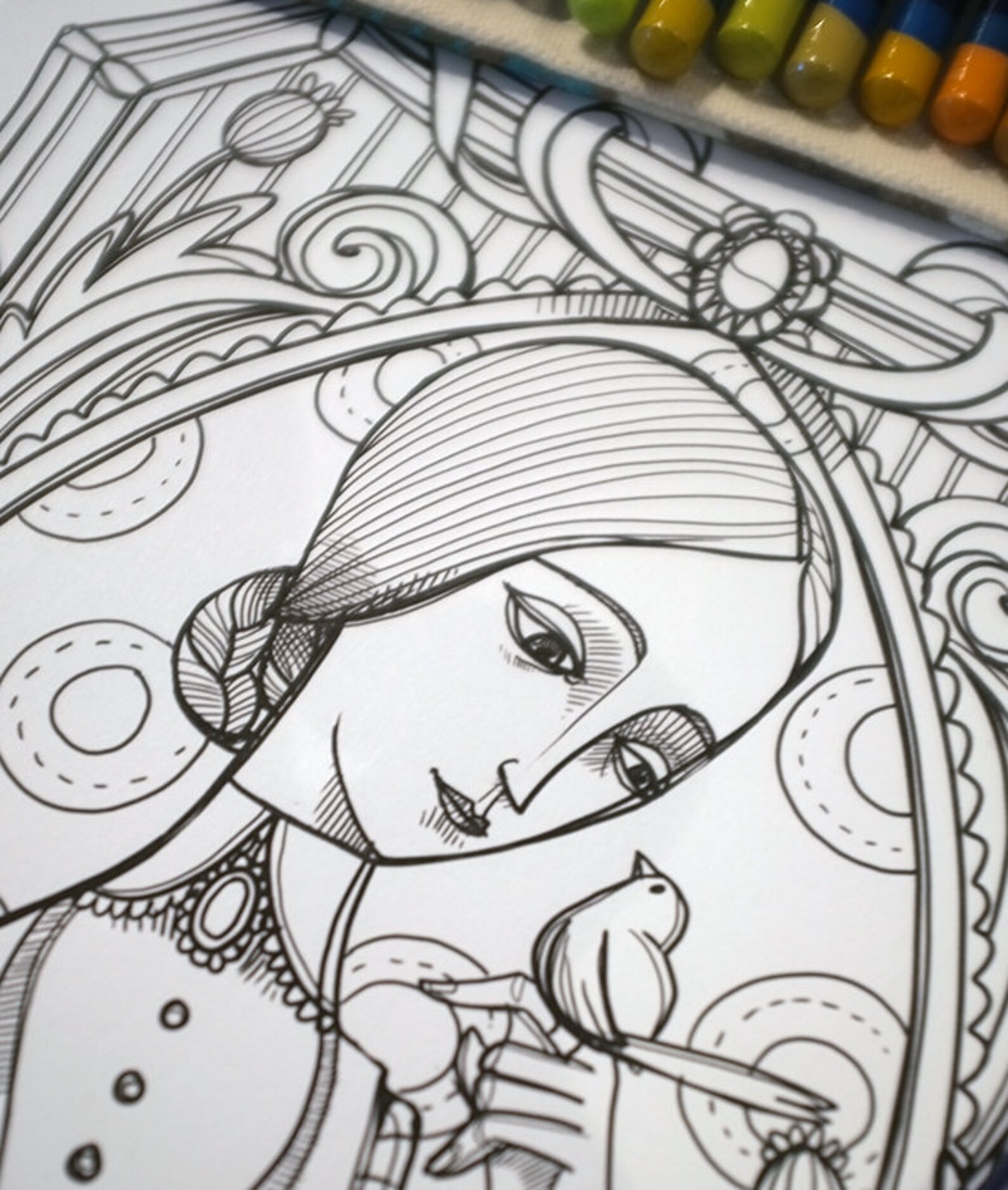 Coloring Page PDF -jane Eyre - Charlotte Bronte - Instant Download ...