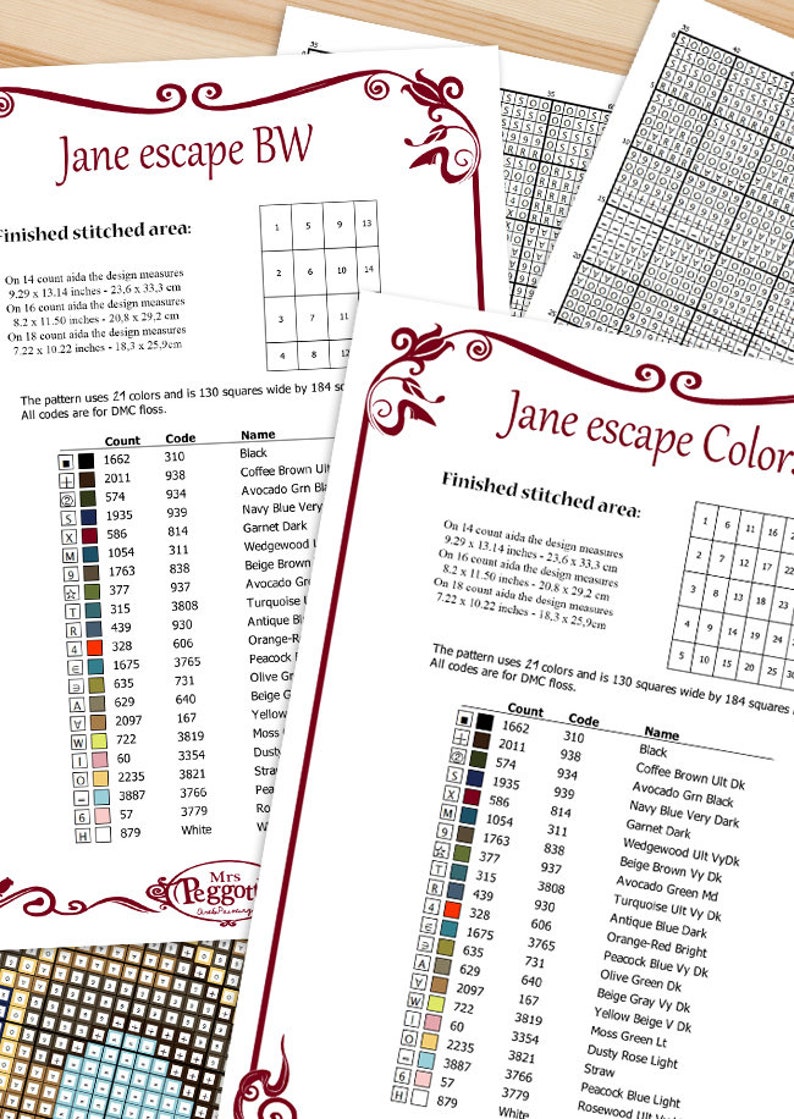 Jane Eyre Escape Cross Stitch Pattern Charlotte Bronte - Etsy