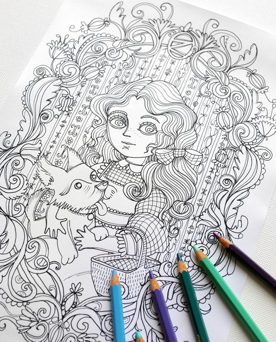 Toto Wizard Of Oz Coloring Page