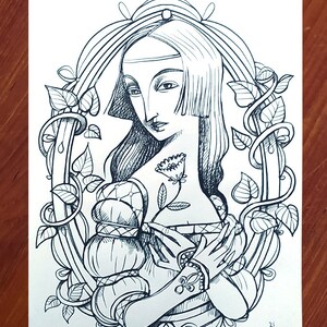 Coloring Pages - Tristan and Iseult -instant Download - 2 Printable ...