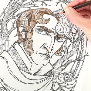 2 Coloring Pages PDF -jane Eyre and Mr Rochester - Jane Eyre Charlotte ...