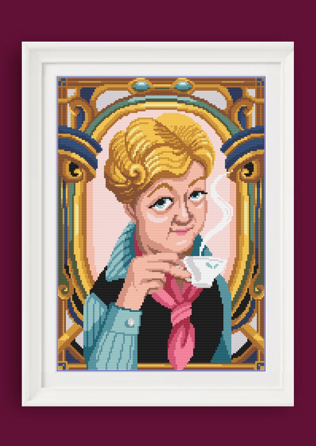 Counted Stitch Pattern - Jessica Fletcher - Murder She Wrote - Angela ...