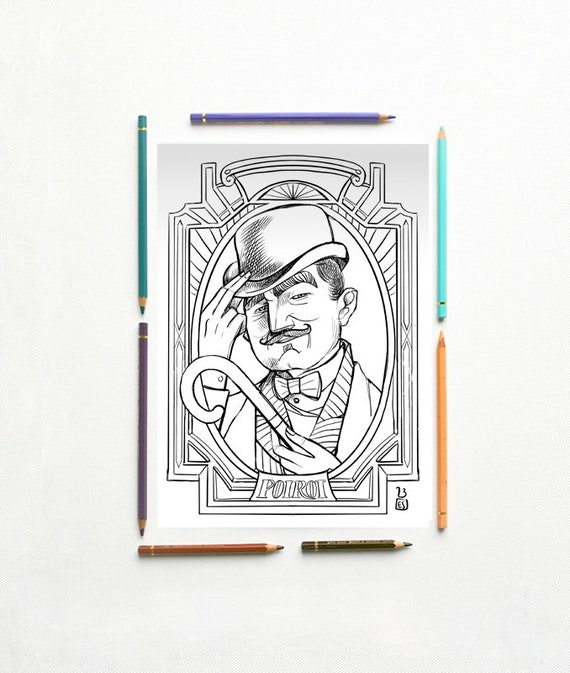 Hercule Poirot Drawing