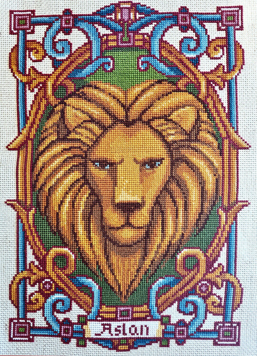 COUNTED STITCH Pattern Aslan Portrait Chronicles of Narnia the Lion ...
