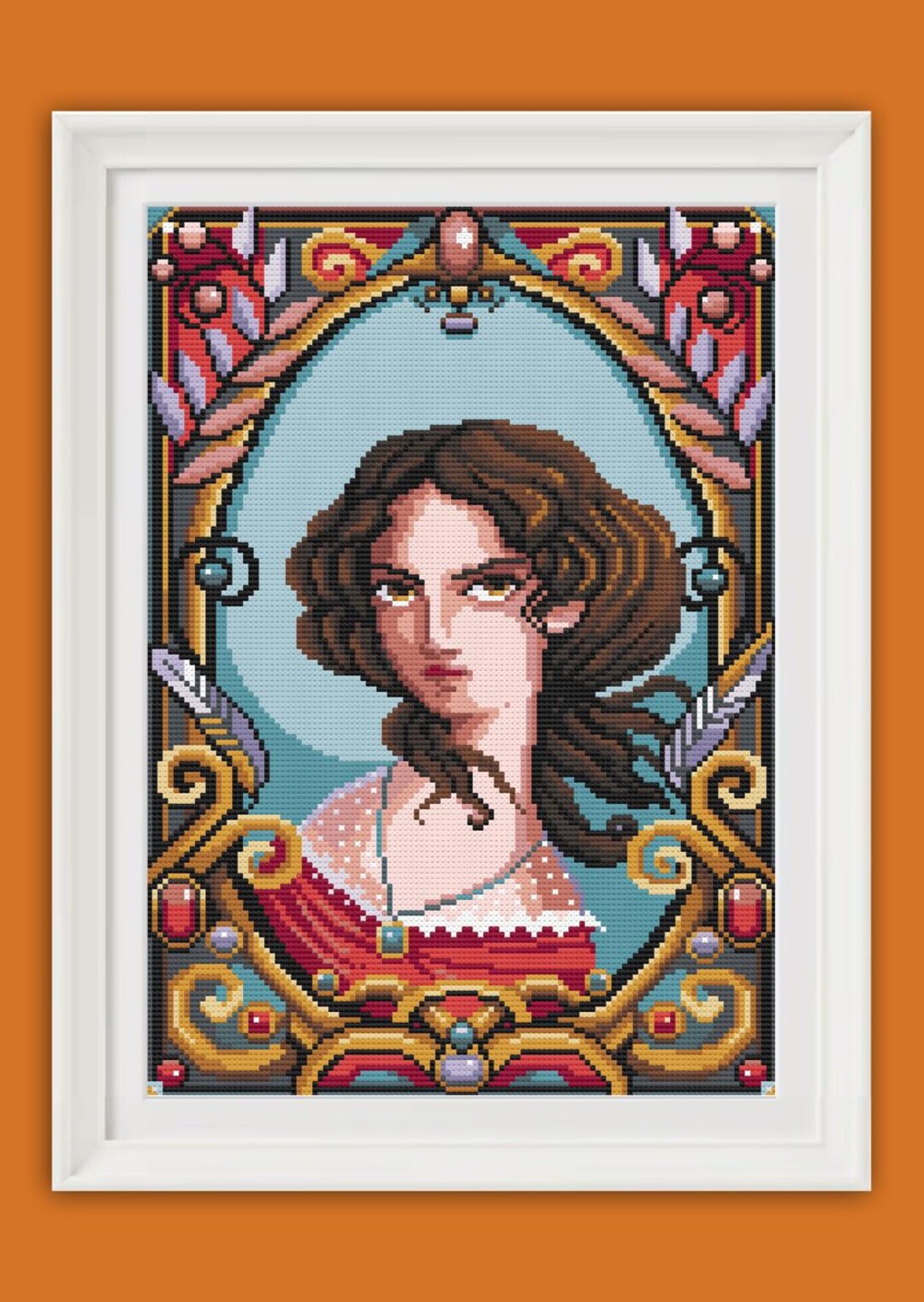 Cross Stitch Pattern - Wuthering Heights - Catherine Earnshaw- Emily ...