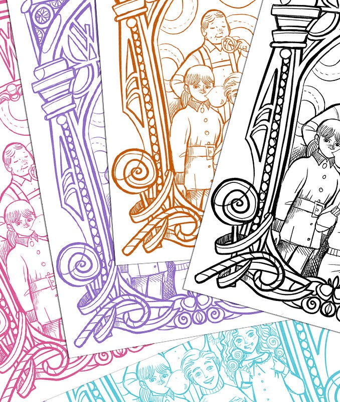 Coloring Page - Willy Wonka and the Chocolate Factory - Augustus ...