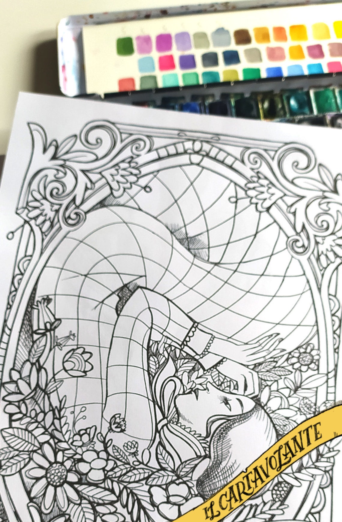 Jane Eyre Escape Coloring Page from Charlotte Bronte - Etsy
