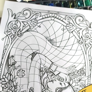 Jane Eyre Escape Coloring Page -from Charlotte Bronte Masterpiece ...