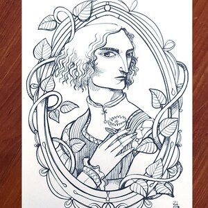 Coloring Pages - Tristan and Iseult -instant Download - 2 Printable ...