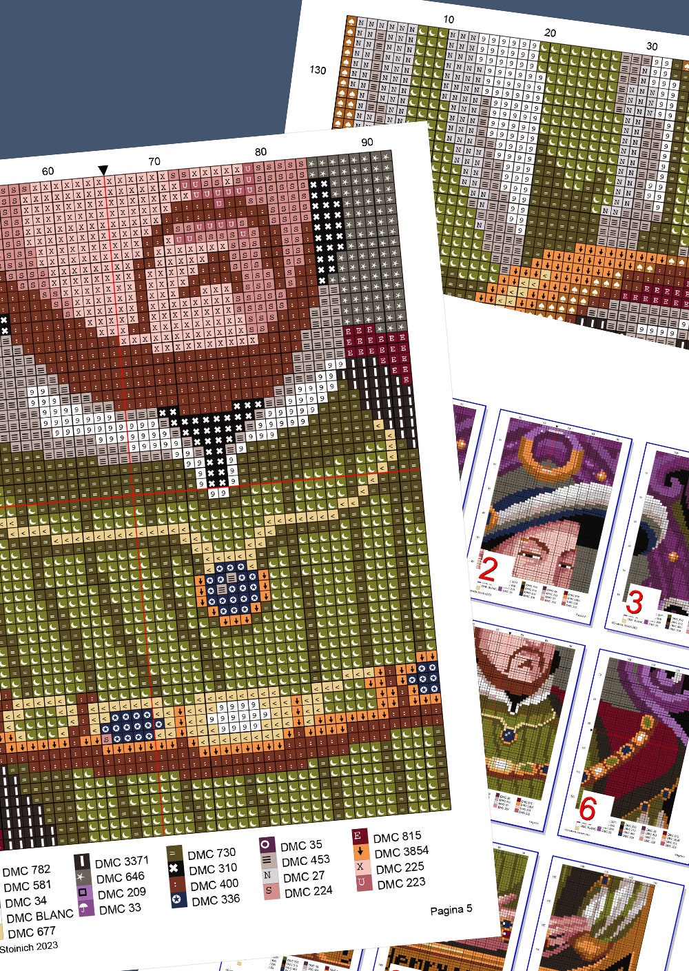 Cross Stitch Pattern PDF - King Henry VIII - Diamond Painting/ DMC ...
