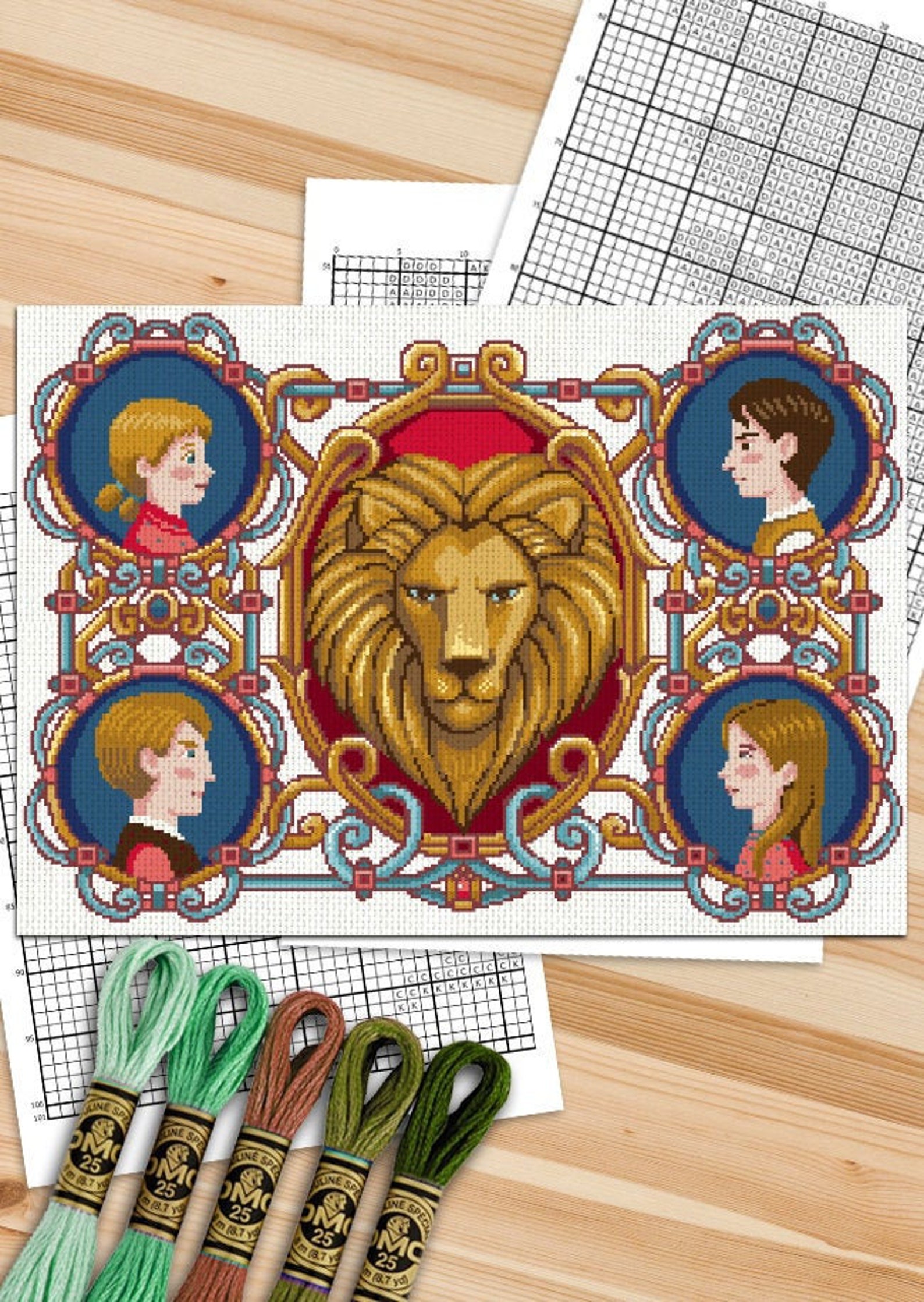 Chronicles of Narnia Cross Stitch Pattern C.S. Lewis the - Etsy UK