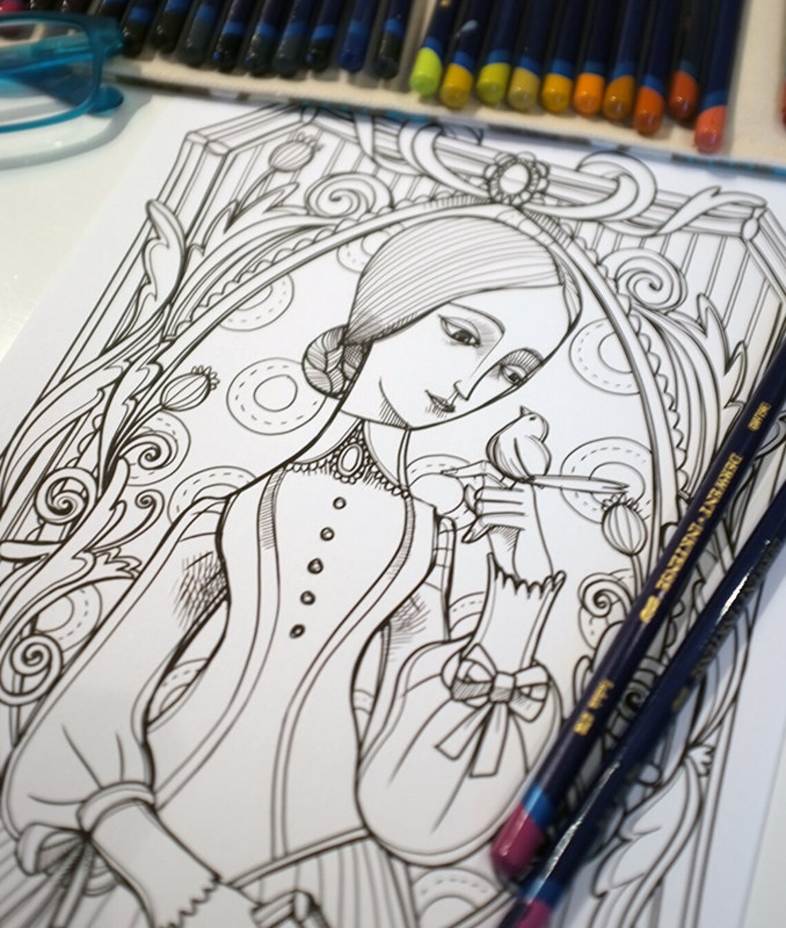 Coloring Page PDF -jane Eyre - Charlotte Bronte - Instant Download ...