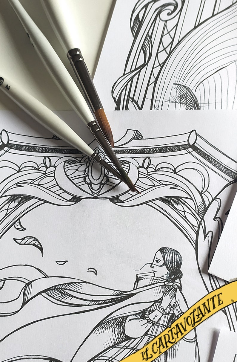 Jane Eyre Escape Coloring Page from Charlotte Bronte - Etsy