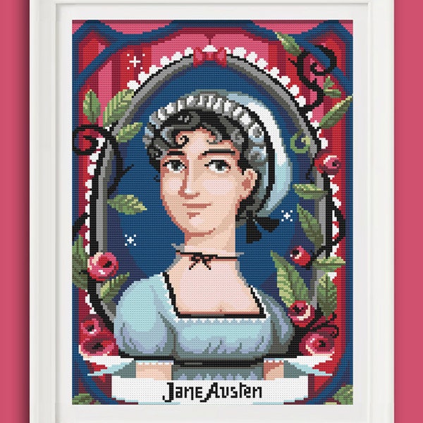 Jane Austen Cross Stitch Pattern - Etsy