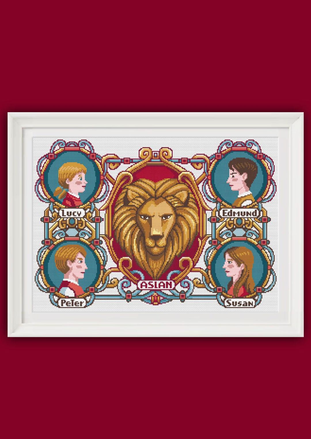 Chronicles of Narnia Cross Stitch Pattern - C.S. Lewis the Lion, the ...