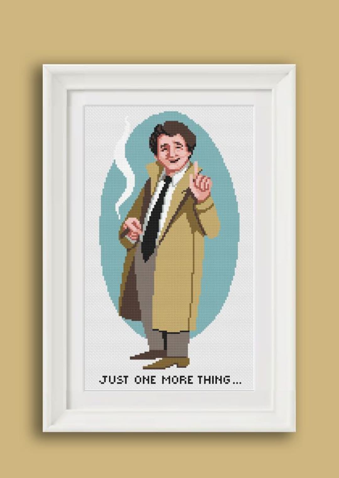 Counted Stitch Pattern - Lieutenant Columbo - Peter Falk Portrait - PDF ...